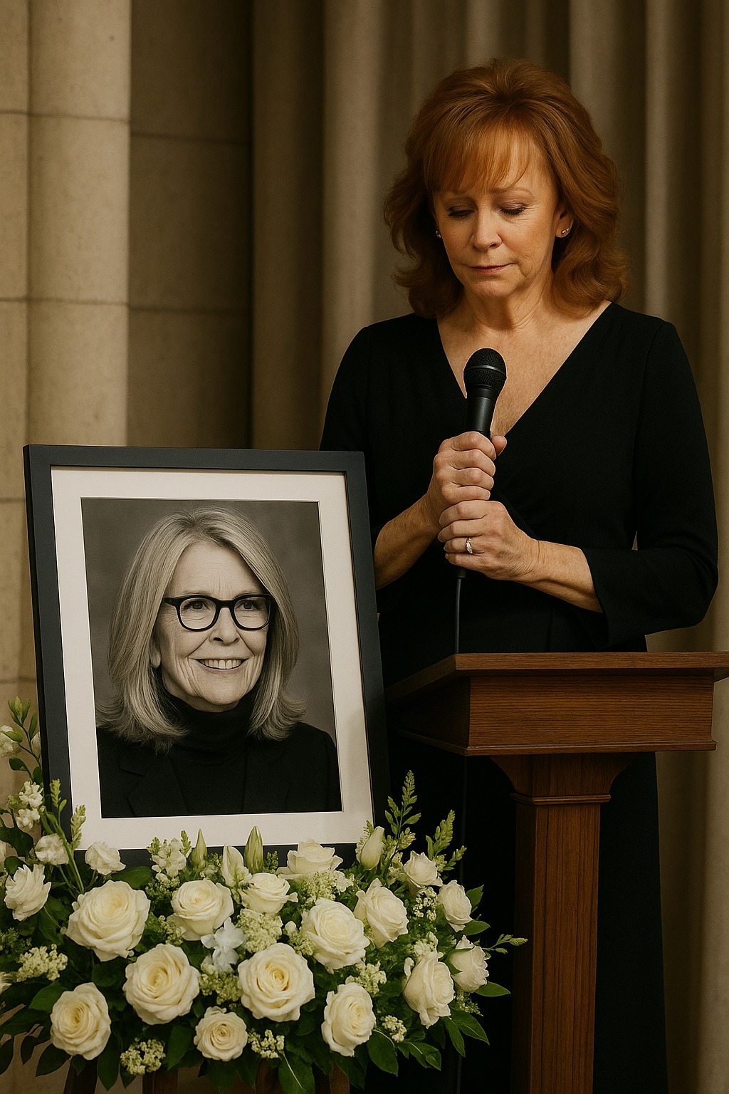 She Sang Goodbye with Grace — Reba McEntire’s Gentle Tribute to Diane ...