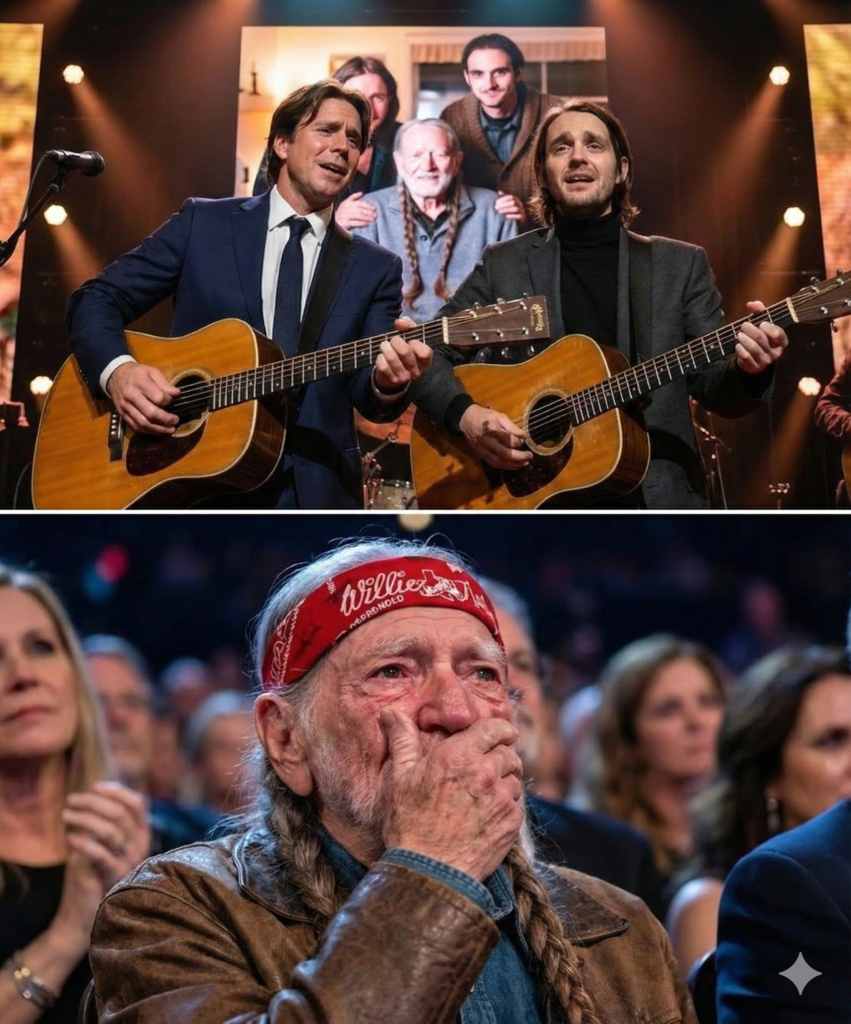 WILLIE NELSON'S TEARS FELL WHEN HIS SONS BEGAN TO SING — Last night ...