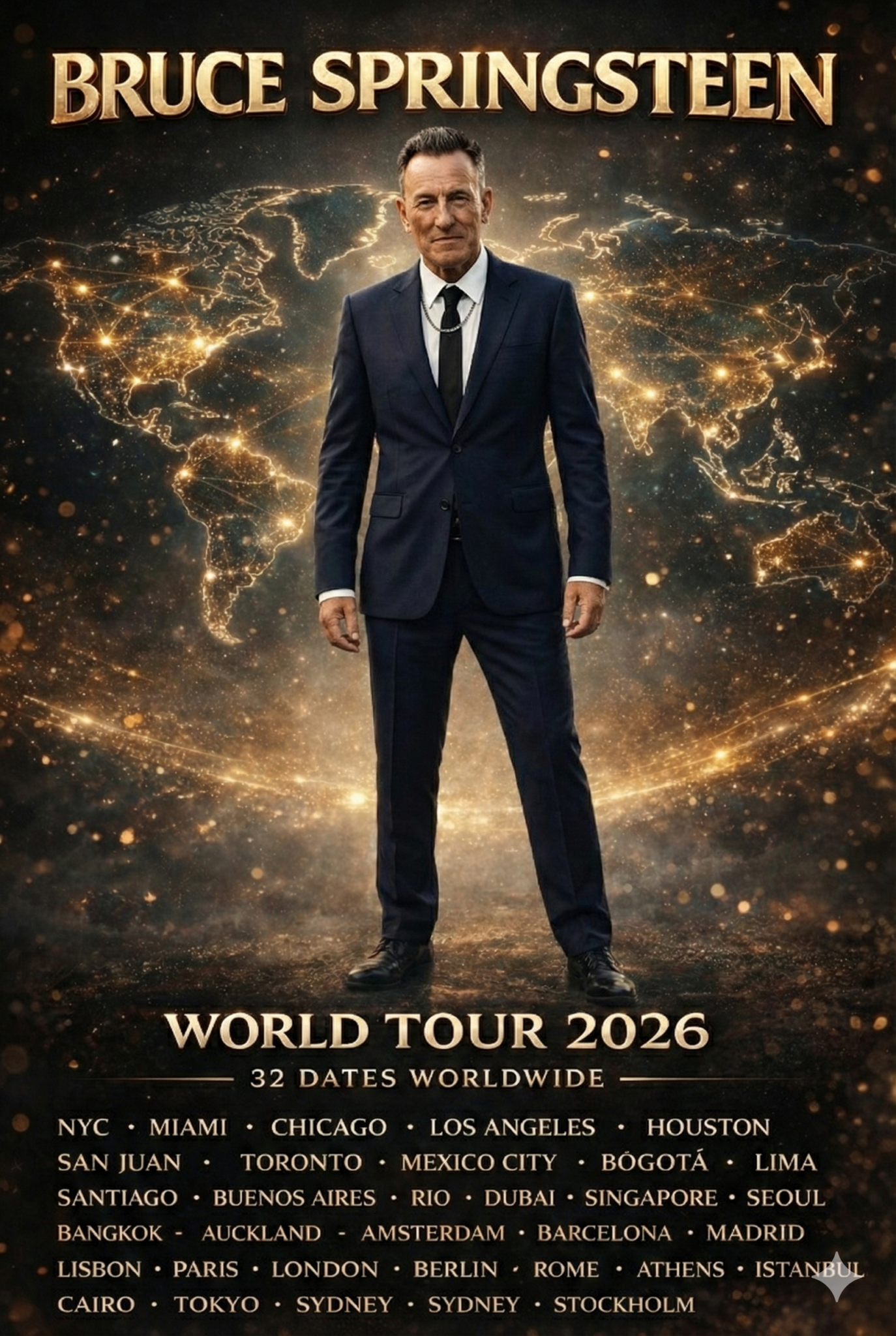 Bruce Springsteen’s 2026 World Tour Has Officially Dropped Its Full ...