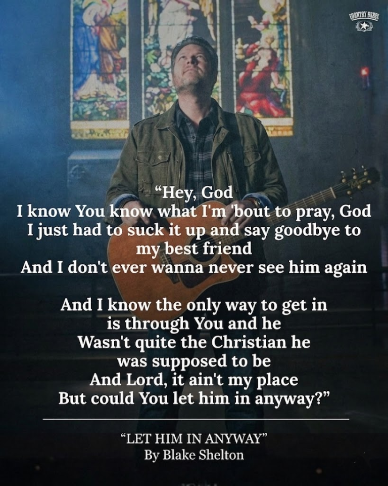 Blake Shelton released a music video for his powerful song "Let Him In ...